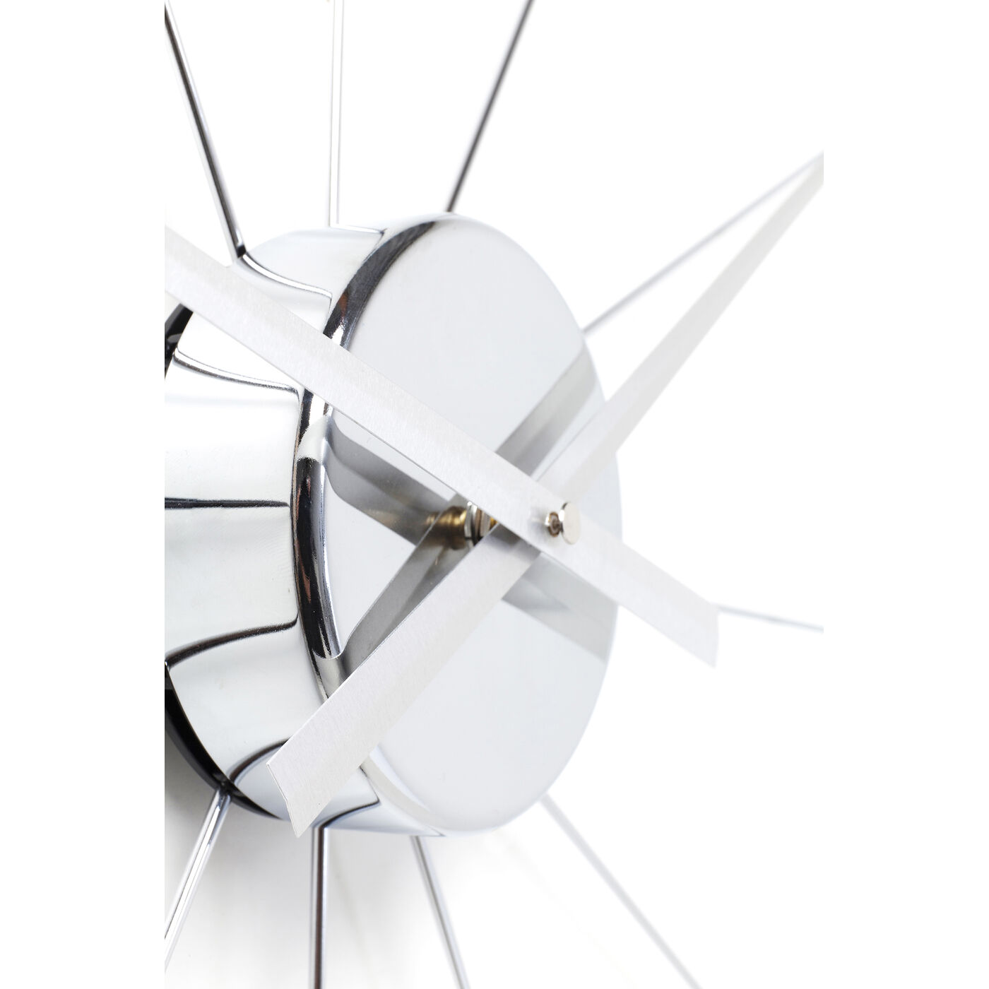 Wall Clock Like Umbrella Chrome - KARE USA Wall Clock Like Umbrella Chrome - KARE USA