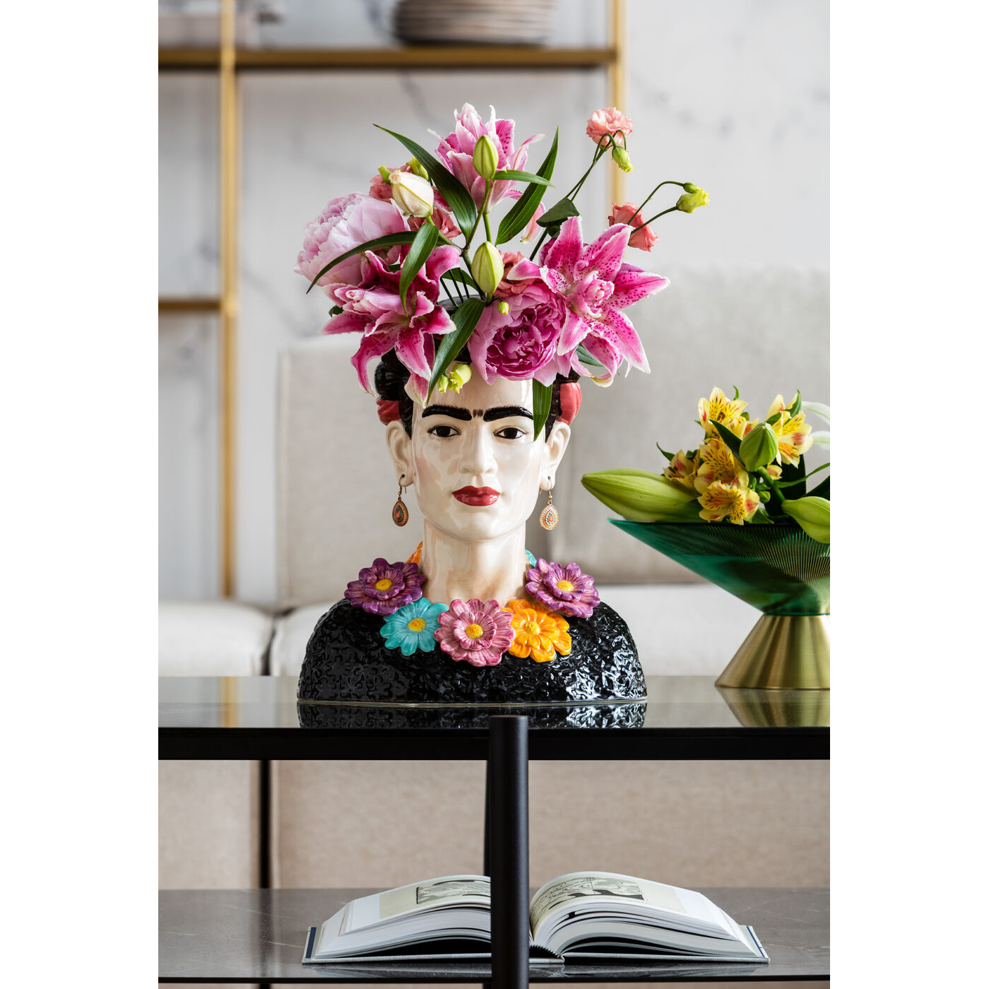 Deco Vase Style Muse Flowers 34cm - KARE USA
