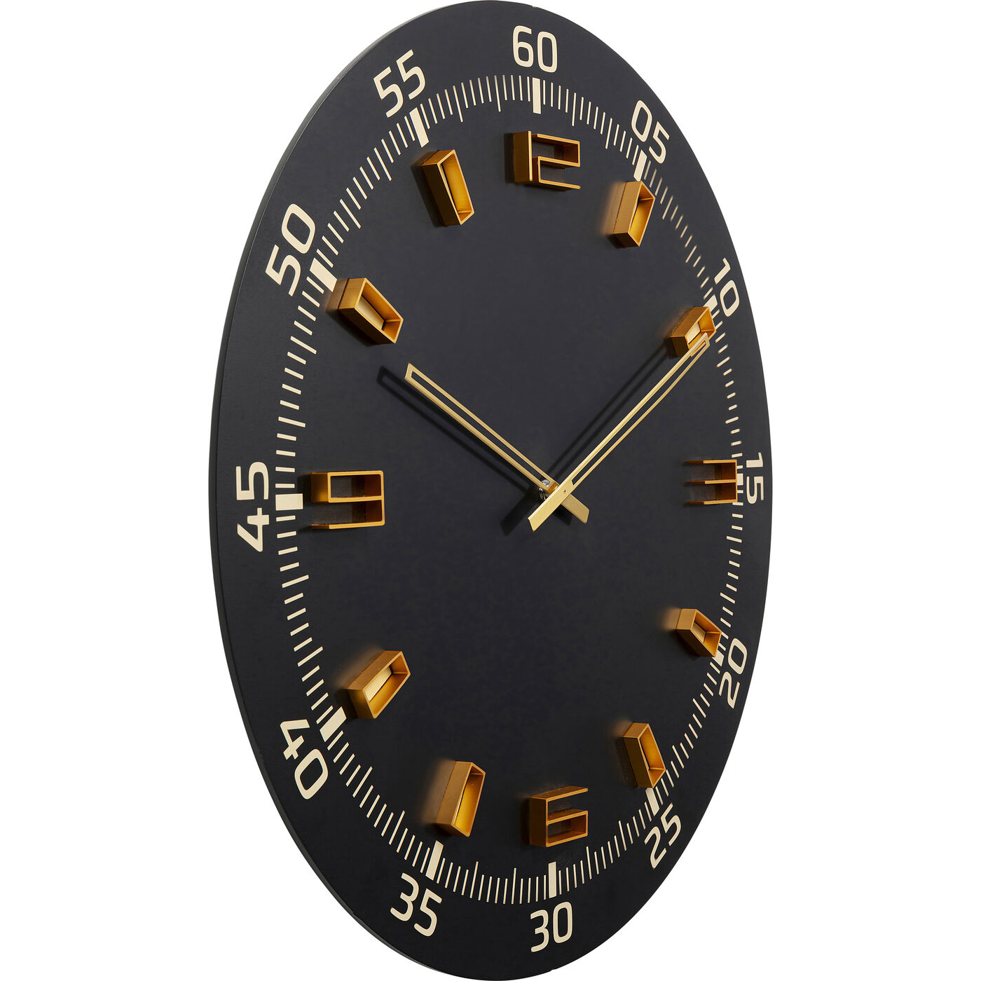 Wall Clock Milk Bar Black Ø60cm - KARE Iraq