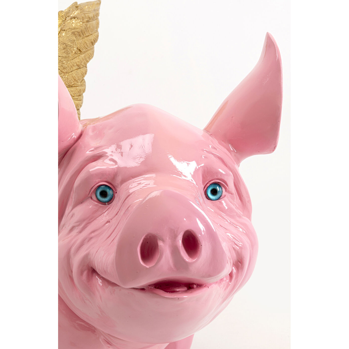 Figura decorativa Flying Pig Rosa 79cm - KARE Chile