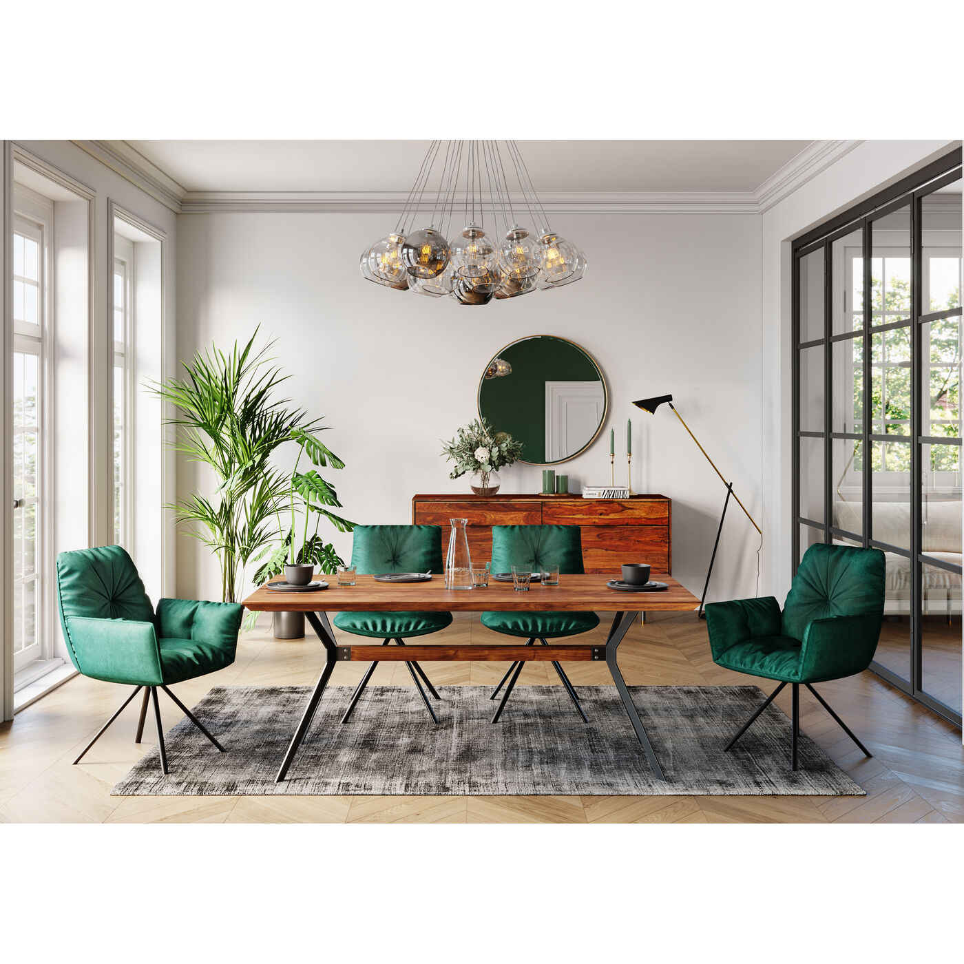 Table Downtown Walnut 180x90cm - KARE USA