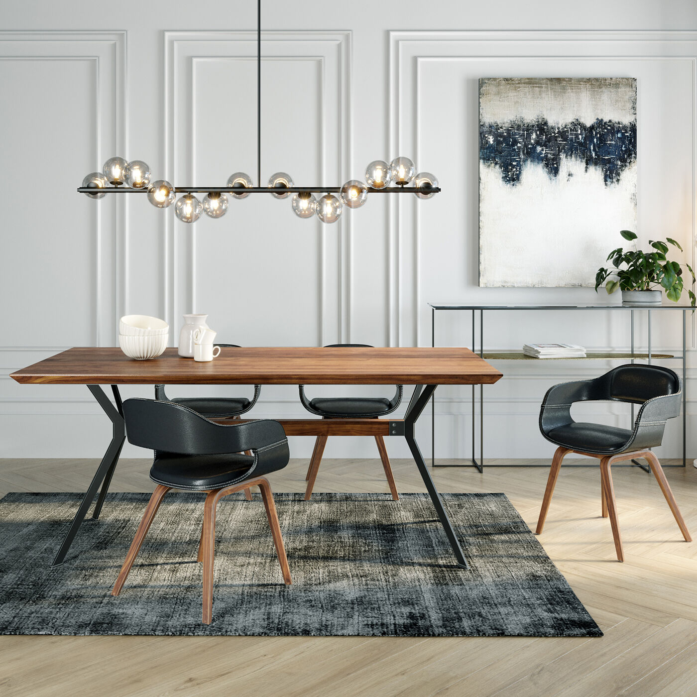 Table Downtown Walnut 180x90cm - KARE USA