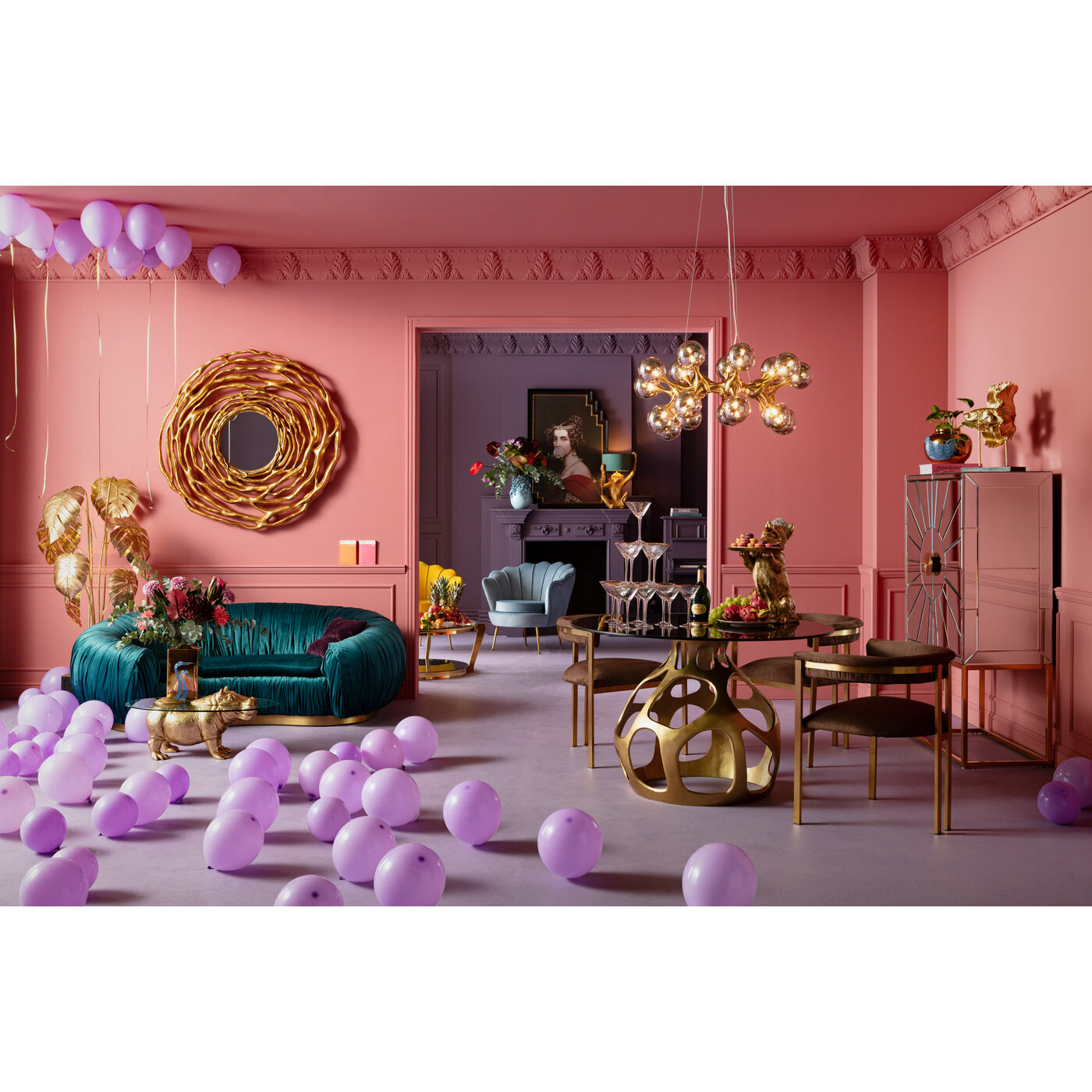 Coffee Table Hippo 80x49cm - KARE USA