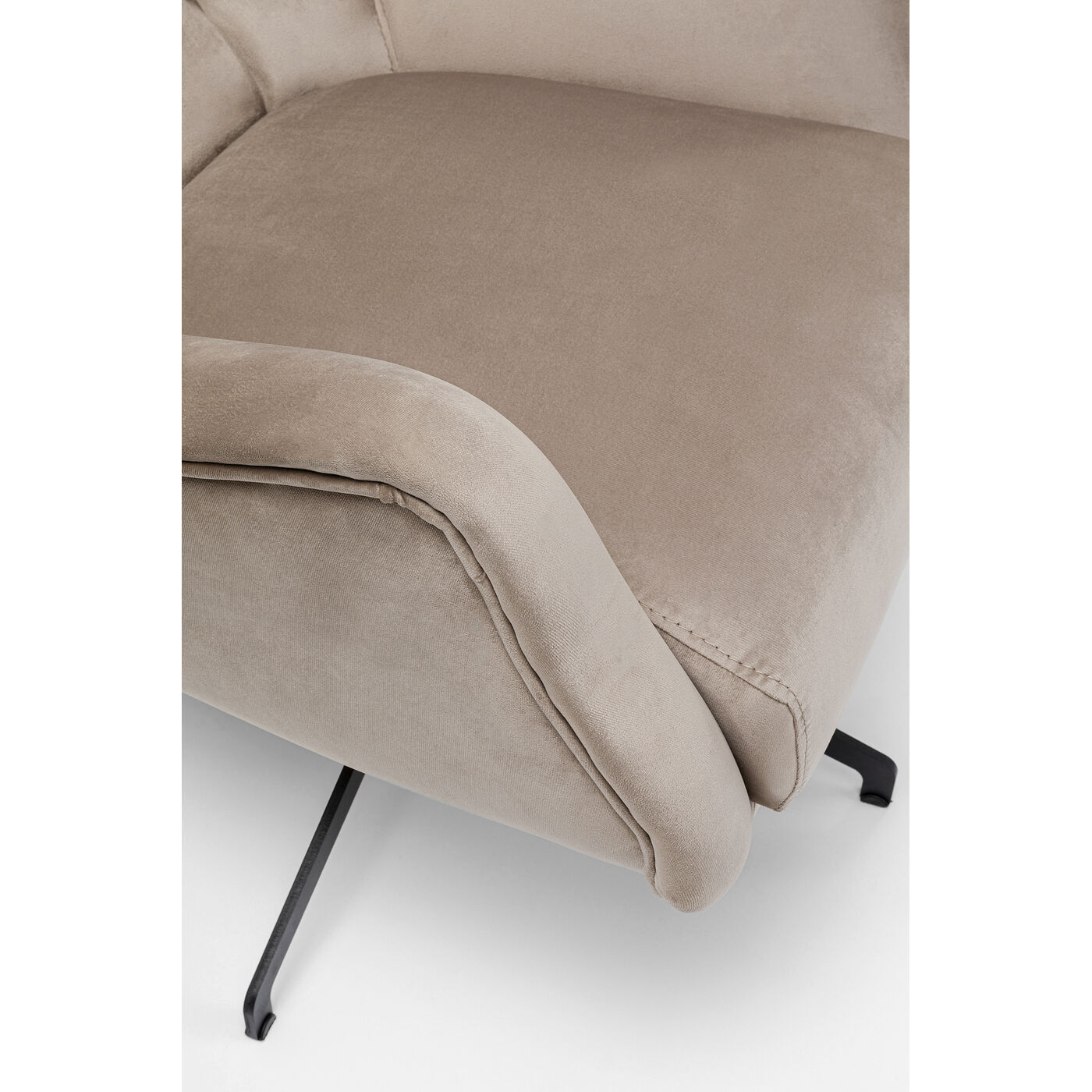 Sillón giratorio Bellini Velvet Taupe - KARE Chile
